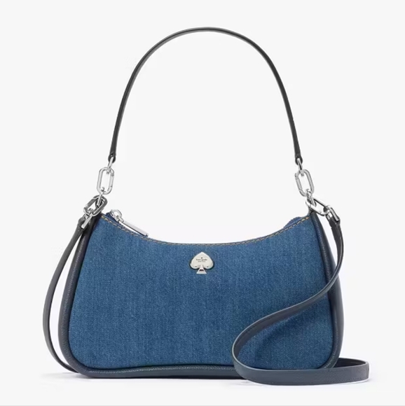 kate spade | Bags | Kate Spade Kayla Denim Convertible Shoulder Bag ...